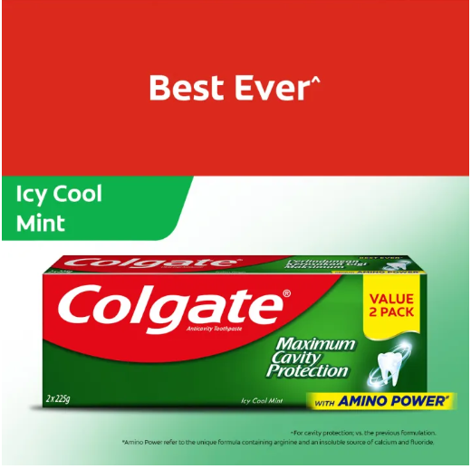 YCGOODDEAL Colgate Cavity Protection Fresh Icy Cool Mint Great Regular ...