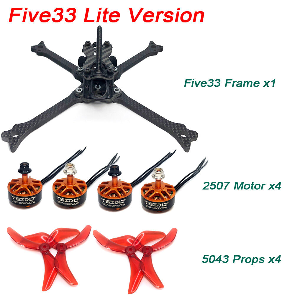 Five33 Lite/PRO/MAX 5in Racing Ultra Light X-type 200mm Frame 2507 ...