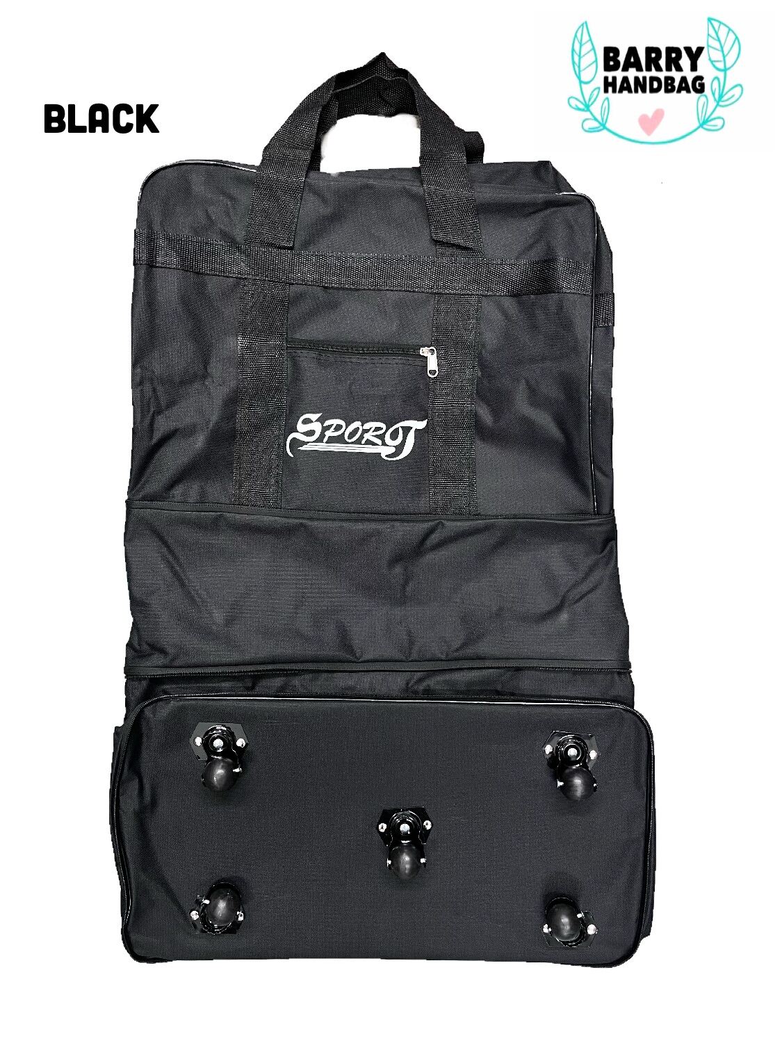 32” Height Wheel Baggage Travel Bag with 5 Small Wheel Beg Balik ...
