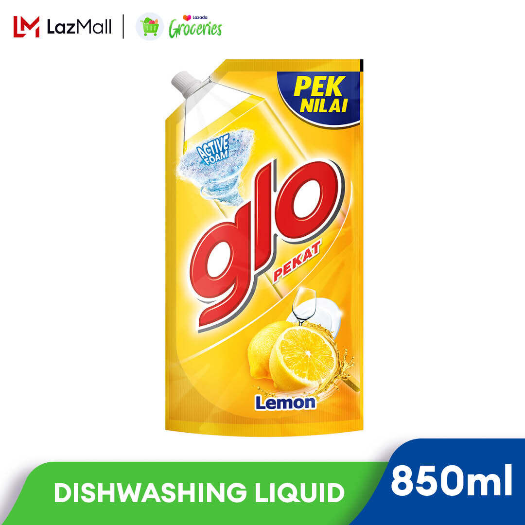 Glo Pekat Lemon Dishwashing Liquid 850ml Refill | Lazada