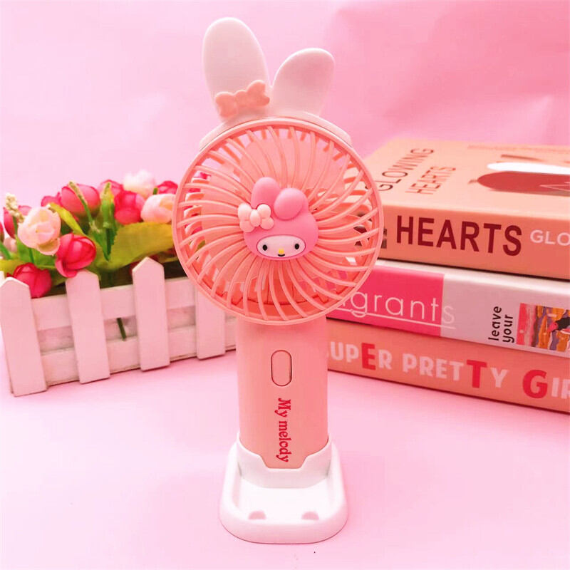 Sanrio Sweet Mini Fan Cartoon Cinnamoroll Hello Kitty Kuromi Melody ...