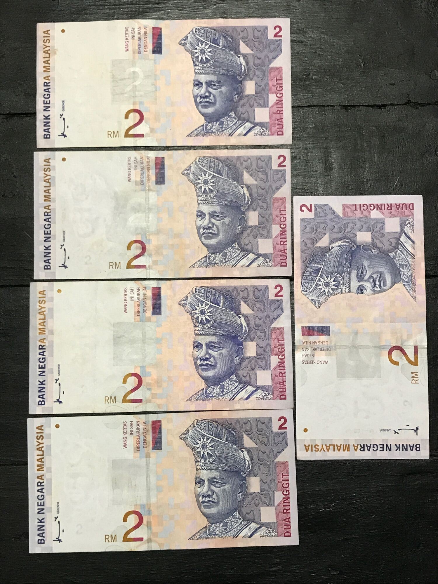 BANKNOTE Malaysia RM 2 ( series 8 ) 5pcs | Lazada
