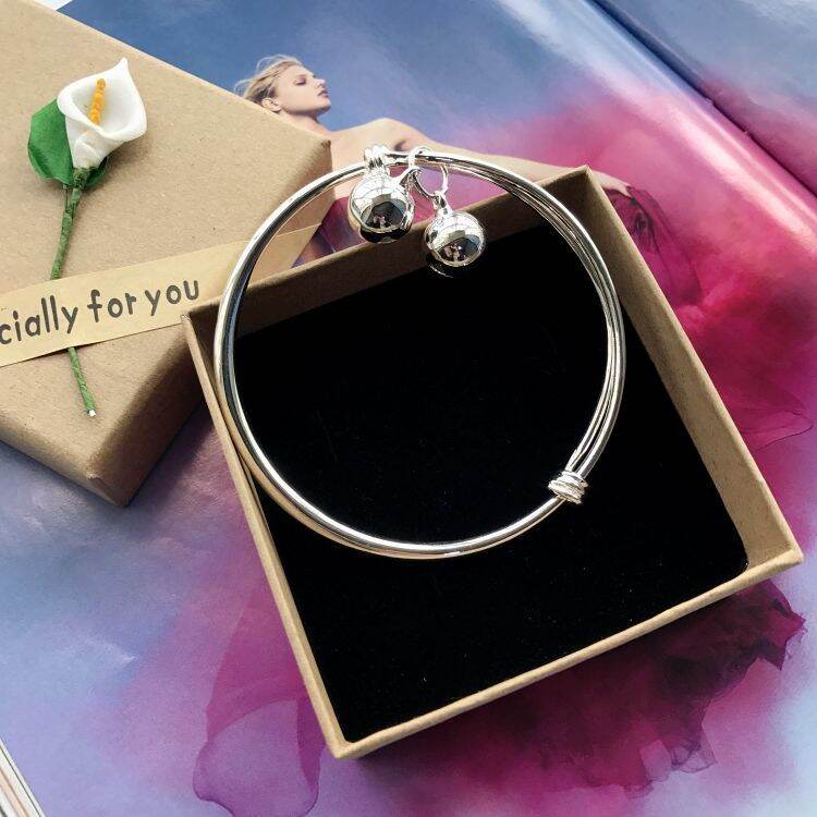 New Korean Style Fresh Bell Anklet Silver Fashion Anklet Girls Glossy ...