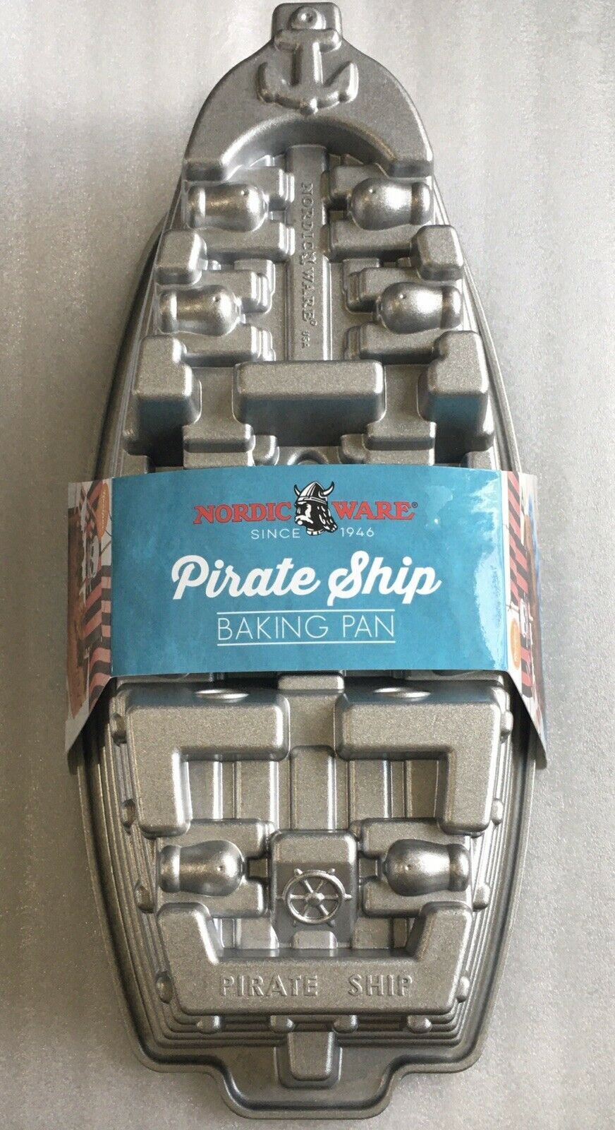 Nordic Ware Pirate Ship Cake Pan, Heavy Cast Aluminium 10-Cup [Made in ...