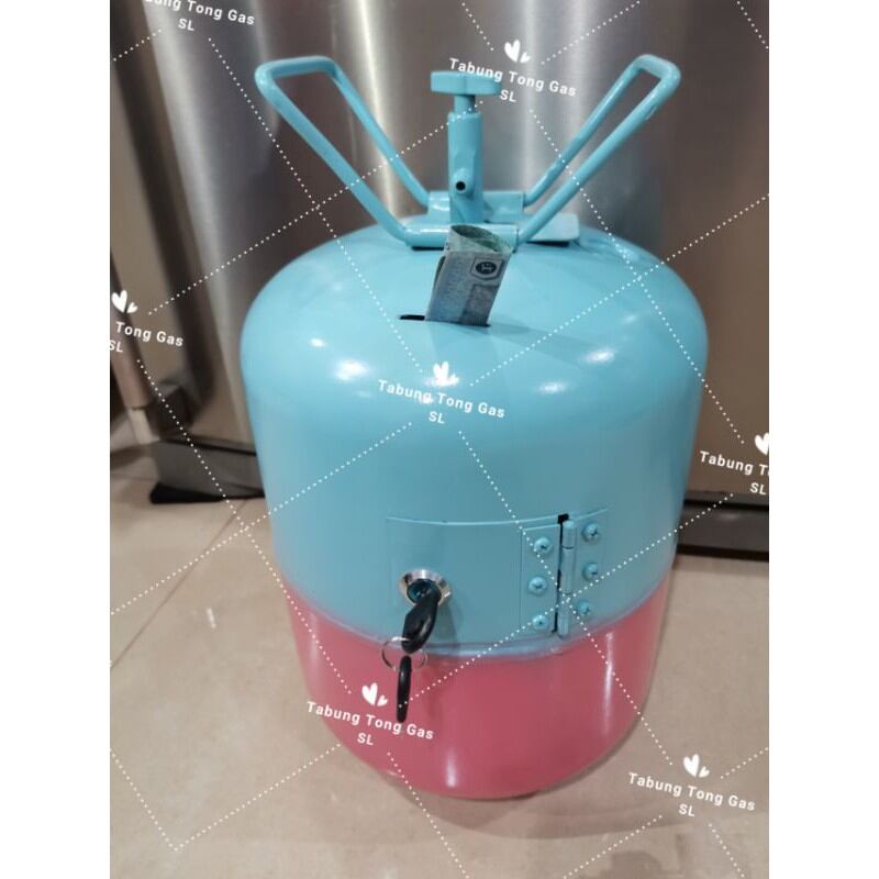 🔥Ready Stock🔥Tabung Tong Gas Duit Syiling Aircond Colour Biru Dan Pink ...