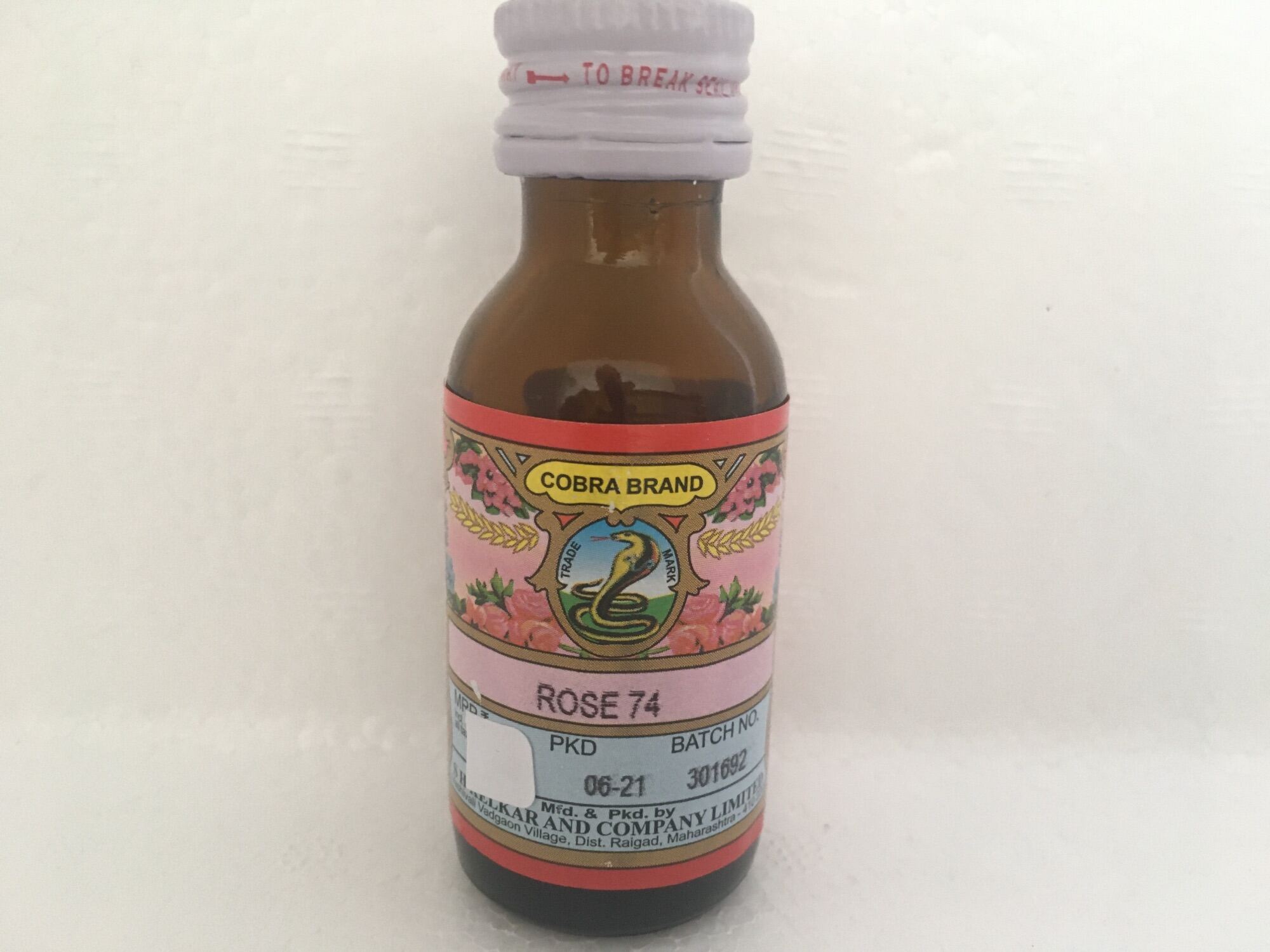 COBRA BRAND ROSE74 ATTAR 25g | Lazada