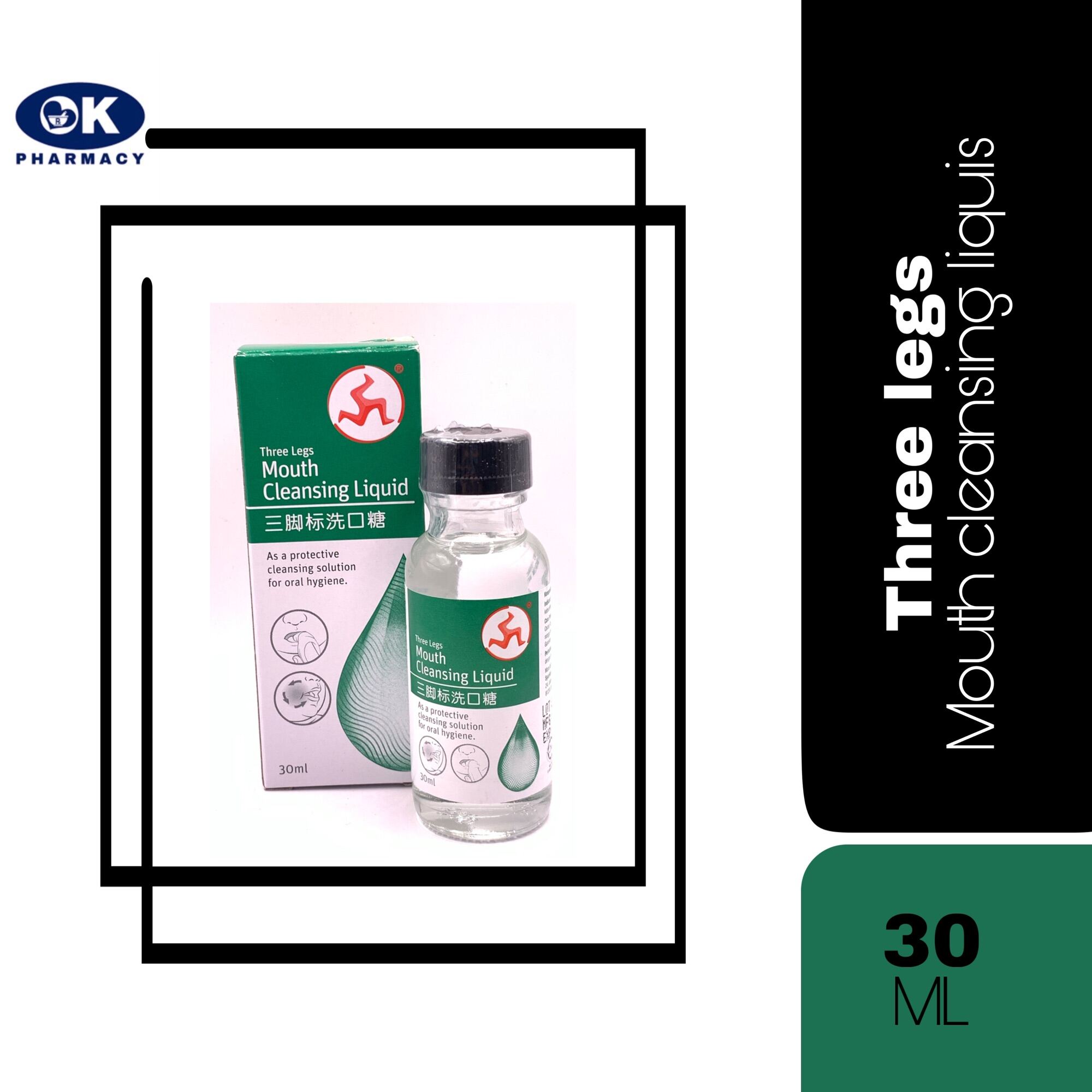 3 LEGS MOUTH CLEANSING LIQUID 30ML | Lazada