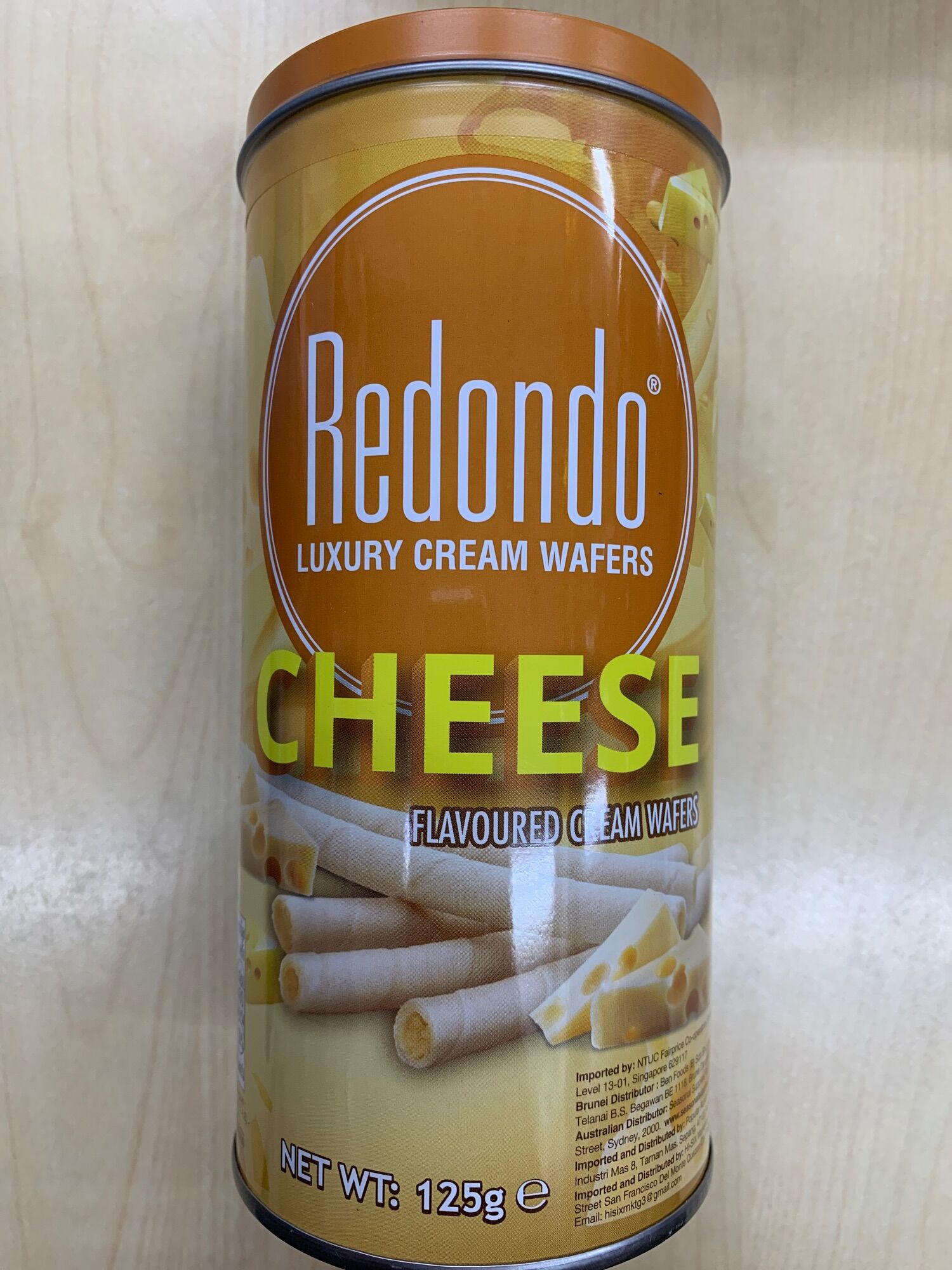 REDONDO LUXURY CREAM WAFERS CHEESE 125G | Lazada