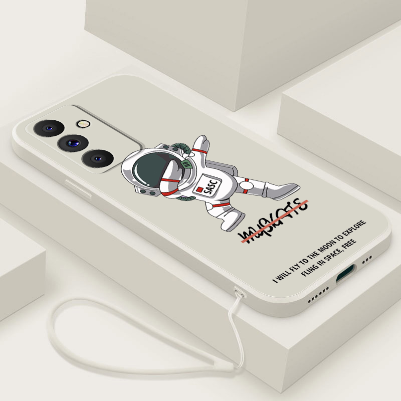 Samsung S25 FE Astronaut NASA Liquid Silicon Case All-Inclusive Lens ...