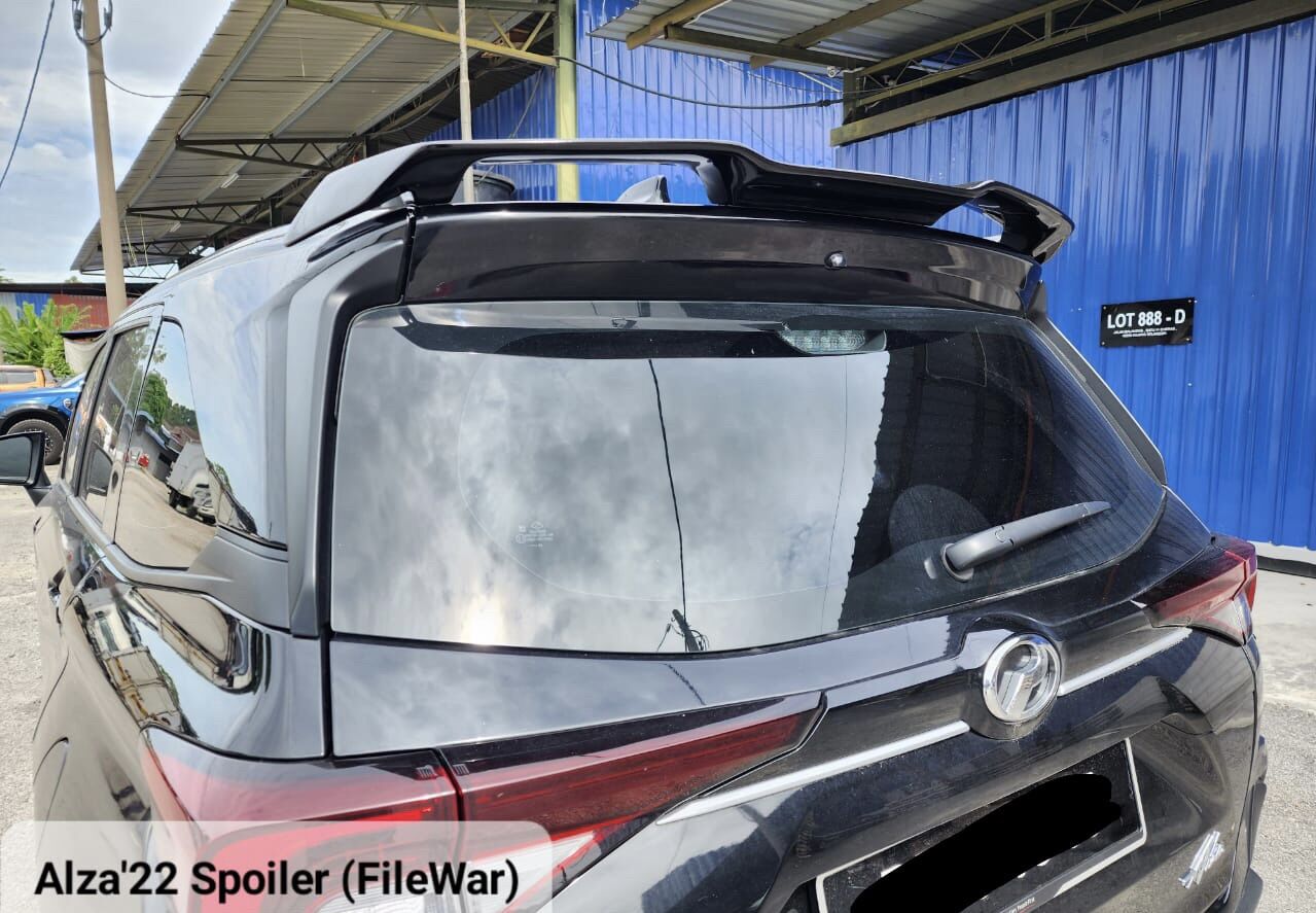 Toyota veloz Perodua Alza 2022 2023 2024 rear roof top spoiler MDL ...