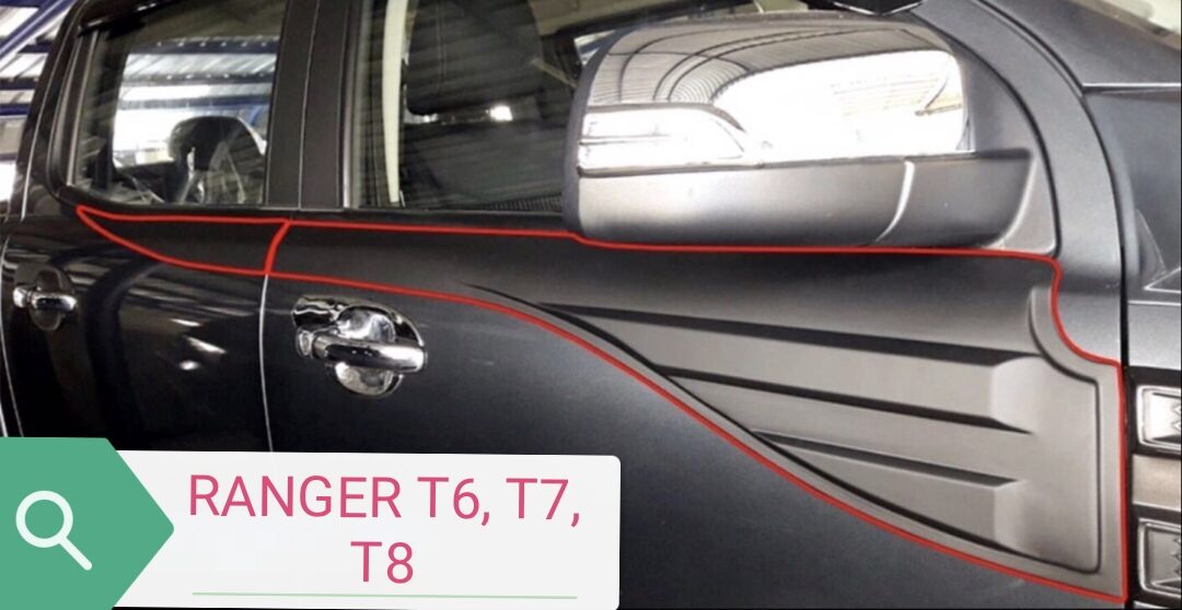 FORD RANGER RAPTOR TOP SIDE MOULDING(2015-2021)T6,T7,T8