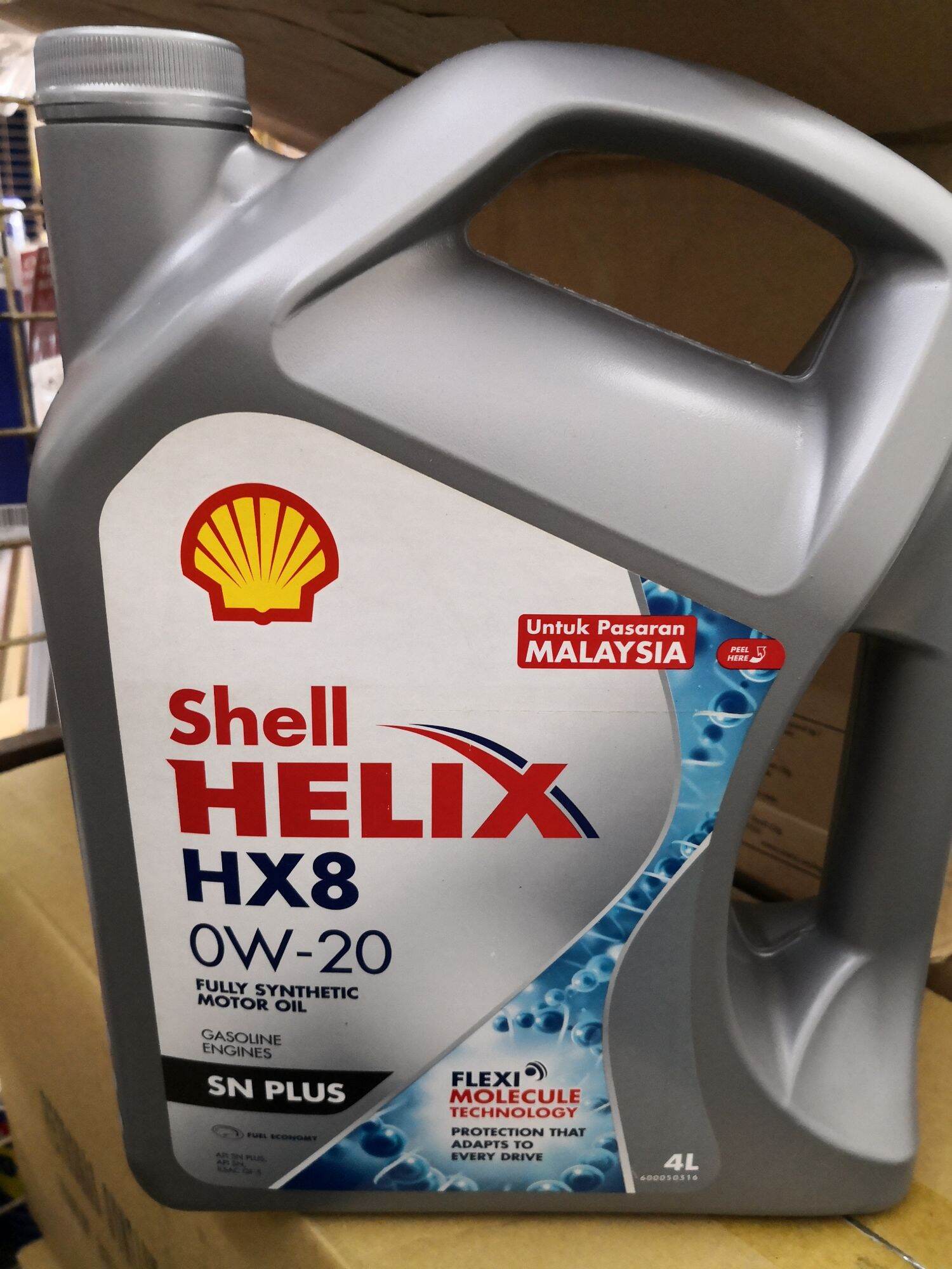 Shell Helix HX8 5W-30 5W40 Fully Synthetic Engine Oil (4L) Pasaran Malaysia minyak kereta hitam ...