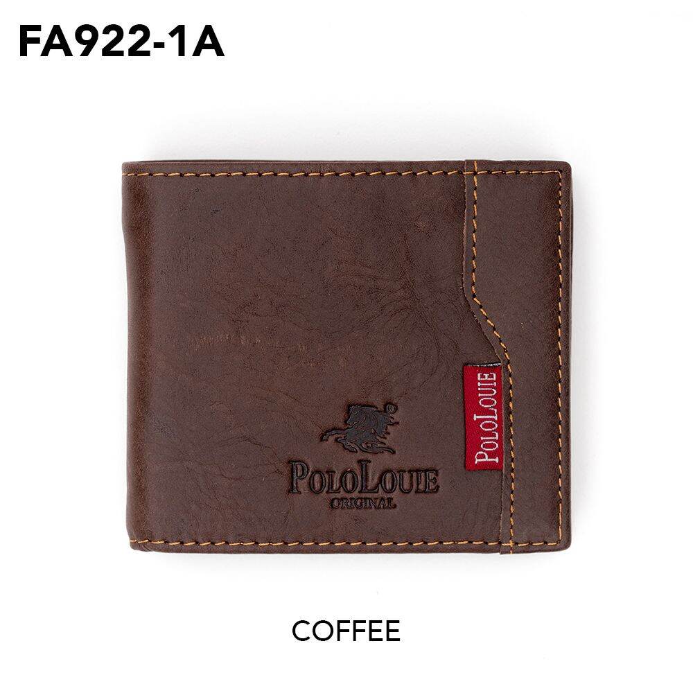 Original Polo Louie Genuine Leather Classic Bifold Wallet Dompet Lelaki ...