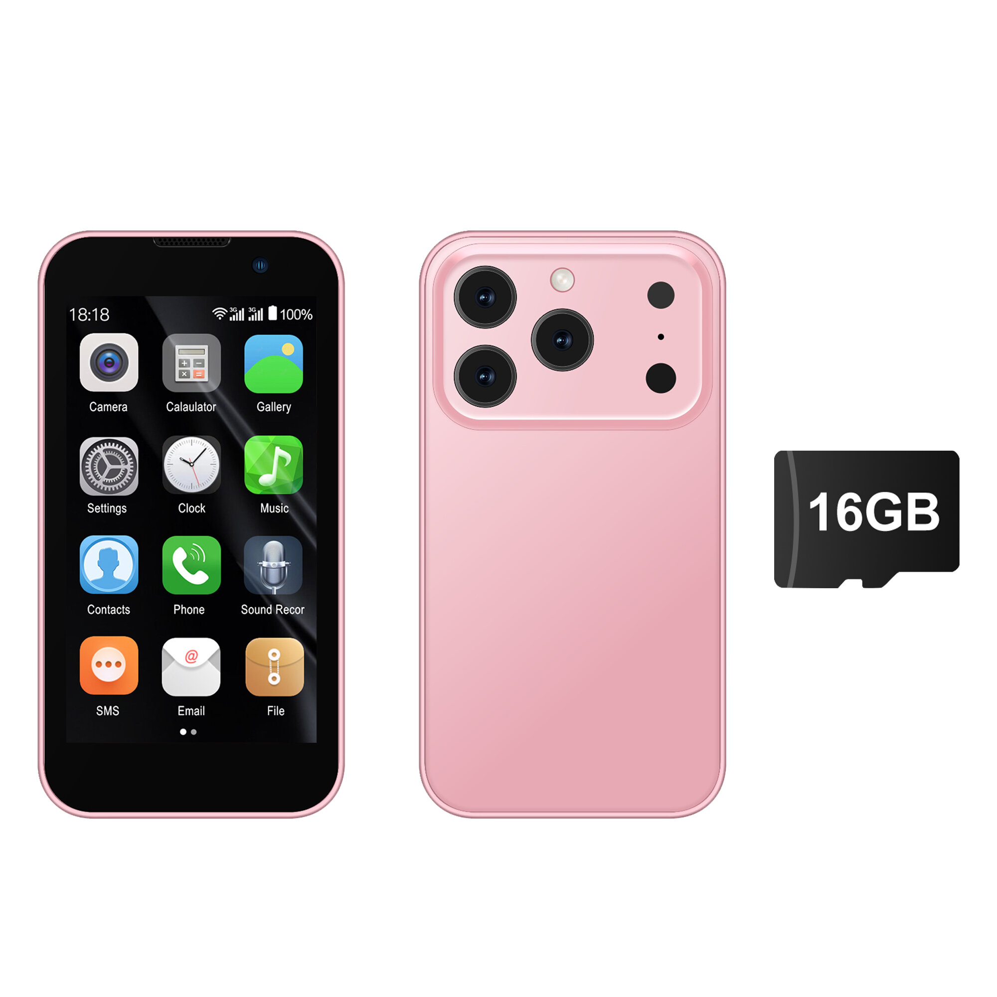 SERVO 17SE MINI Small Smart Mobile Phone 2 SIM 3G WCDMA Andriod Google ...
