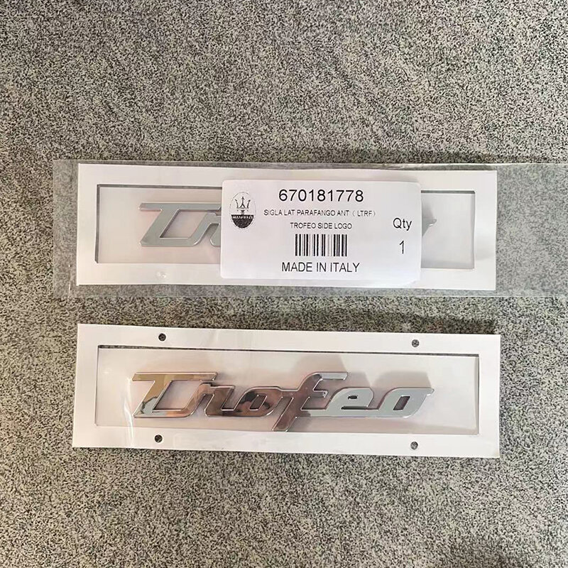 Maserati President Levante Gibli Modified Car Badge Upgrade Trofeo ...