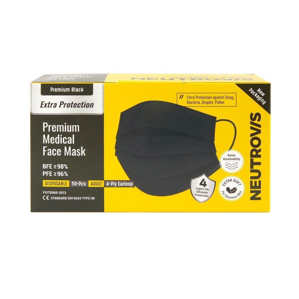 Neutrovis Mask 3Ply / 4Ply / Adult / Kids Mask Extra Protection Medical ...