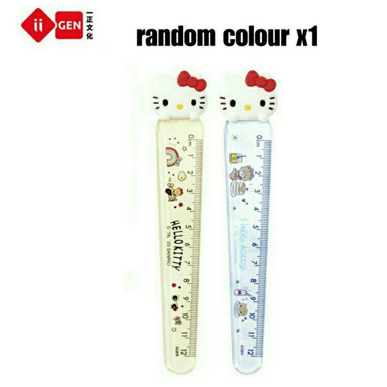 Sanrio HelloKitty My melody ruler 12cm 3D bookmarks ruler正版三丽鸥美乐蒂3D书签尺 ...
