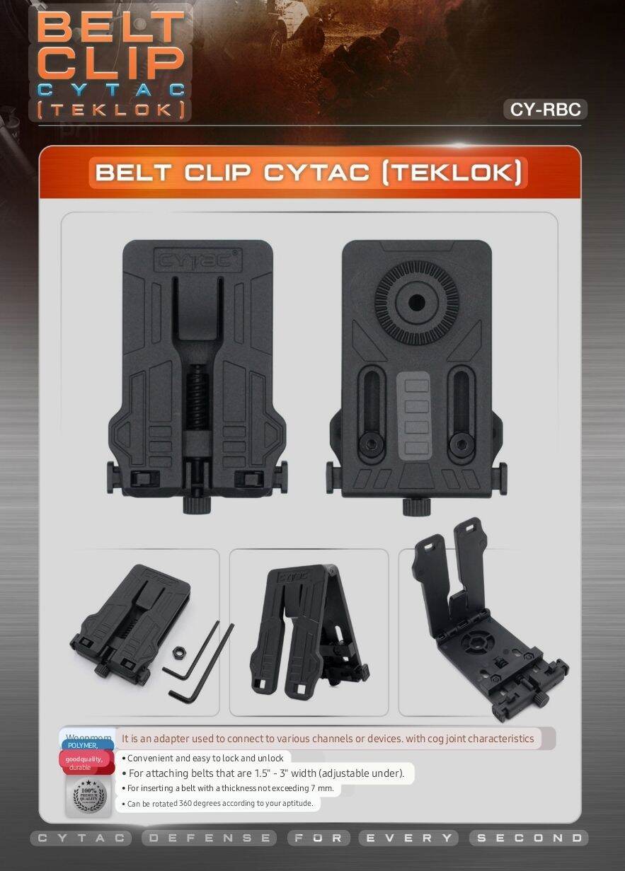 CYTAC BELT CLIP PLAT TEK-LOK (BARU) | Lazada