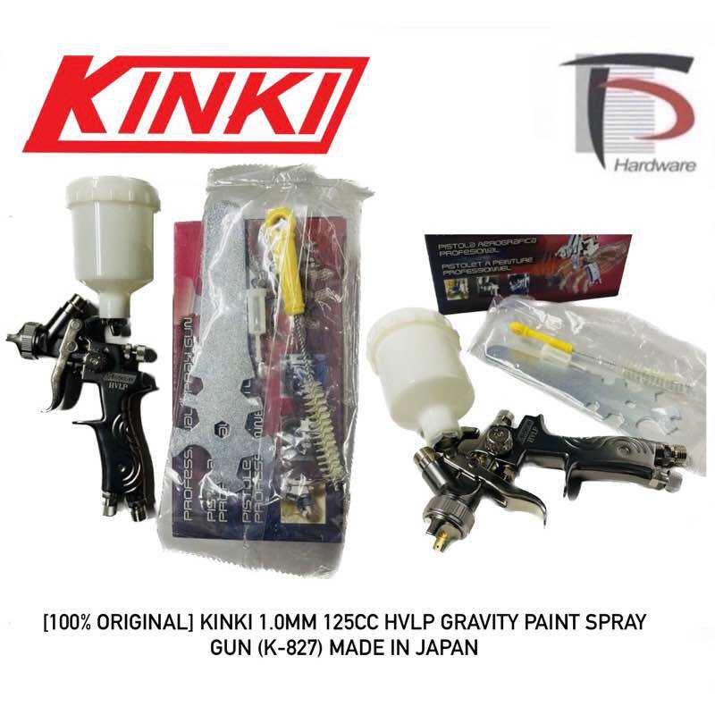 [100% ORIGINAL] KINKI 1.0MM 125CC HVLP GRAVITY SPRAY GUN (K-827) MADE ...