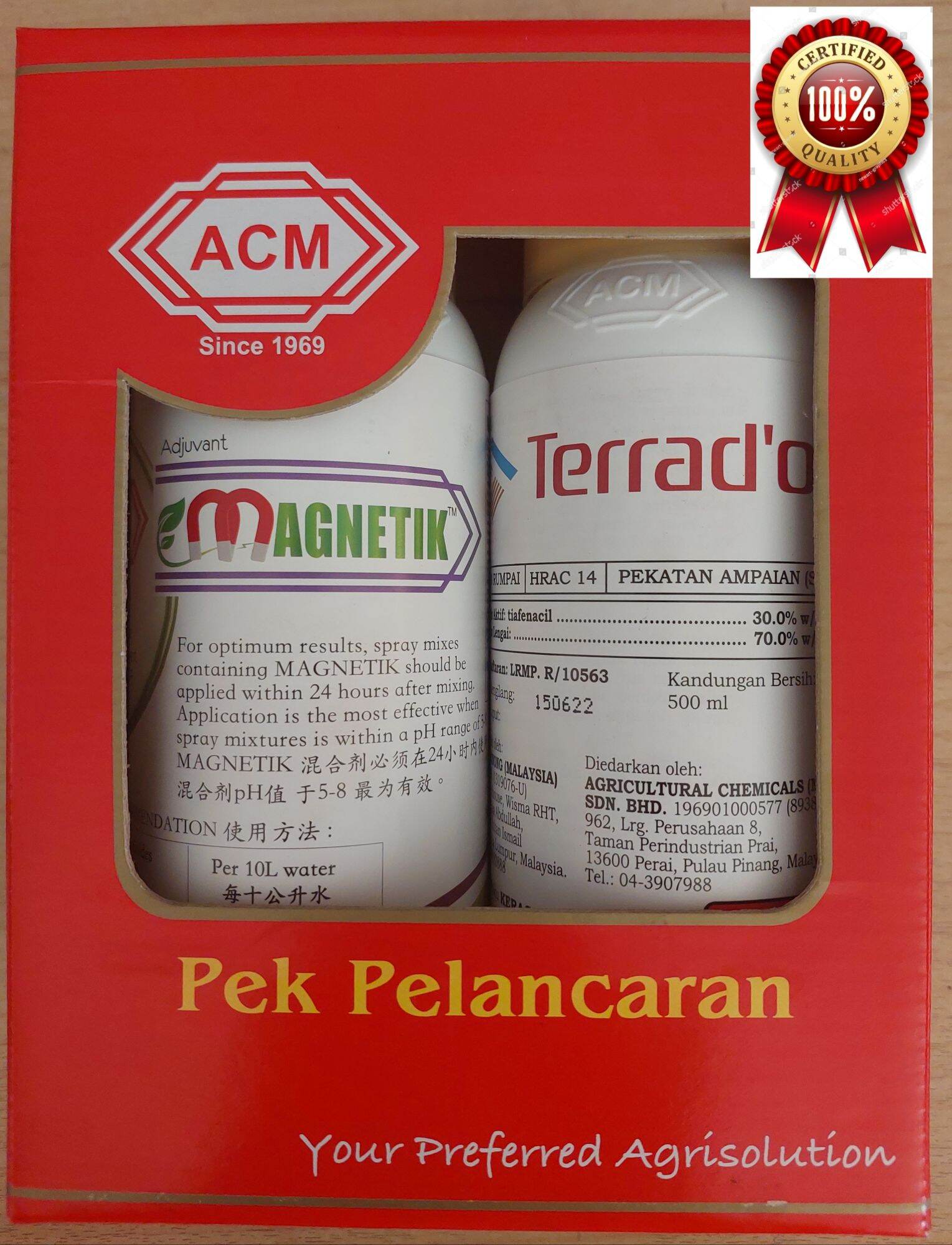 PEK PELANCARAN ACM (MAGNETIK 500ml & TERRAD'OR 500ml) RACUN RUMPAI | Lazada