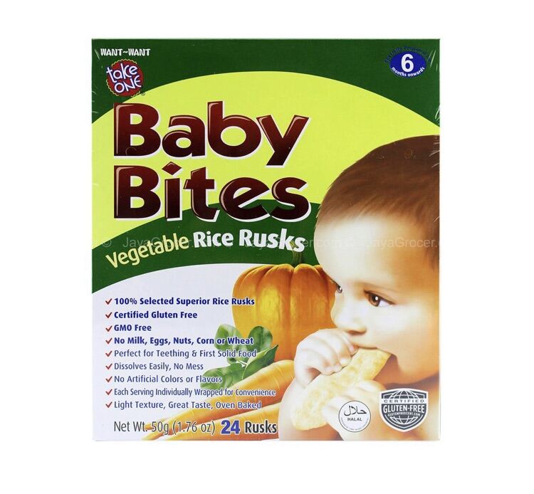 TEN TEN BABY GUIDE RICE RUSK 36GM (18pieces) FOR 6 MONTHS+ Apple/Banana ...