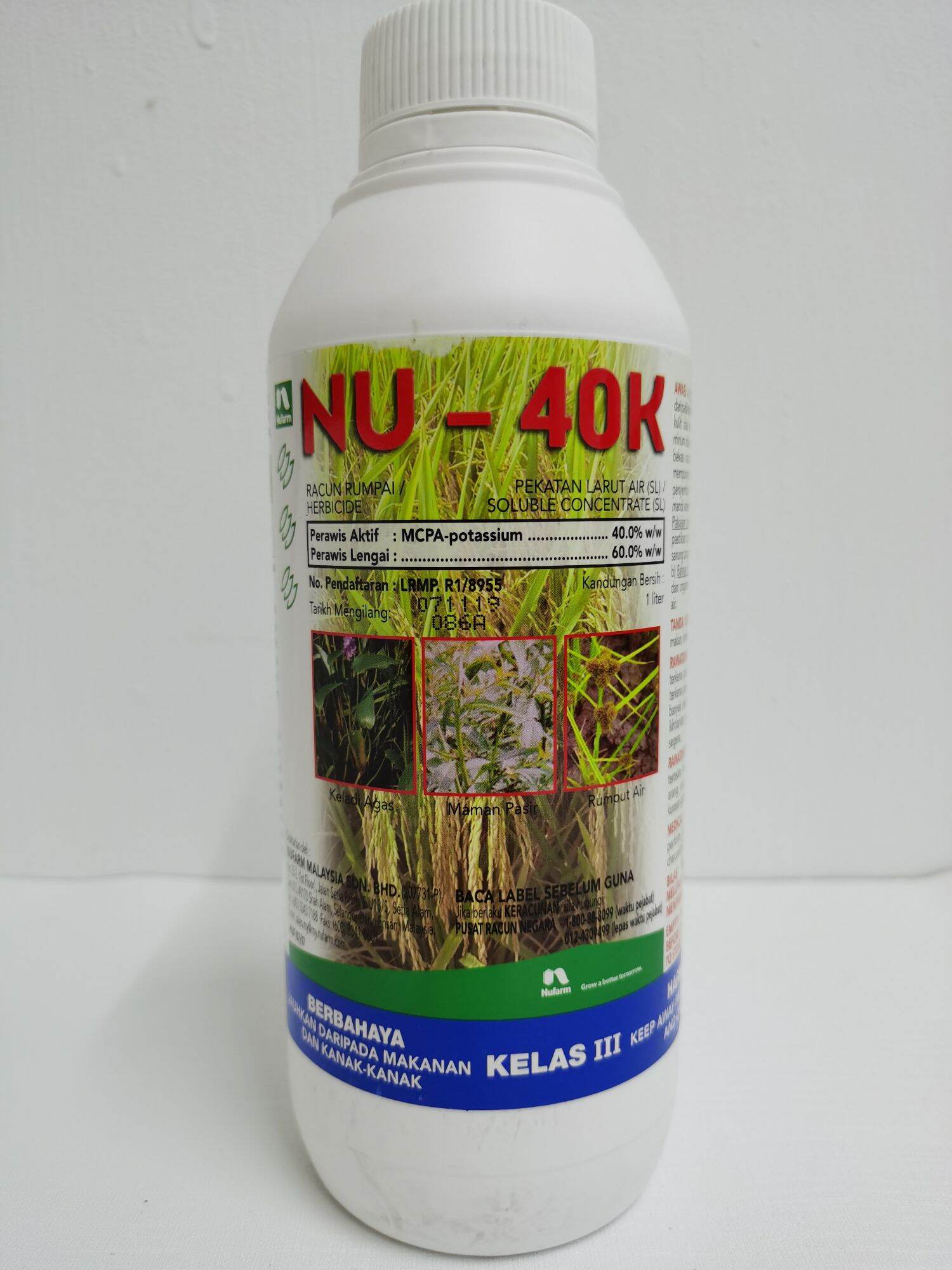NU 40K 1litter Racun Rumpai I MCPA-phenoxycarboxylic acid 40% I Rumput ...
