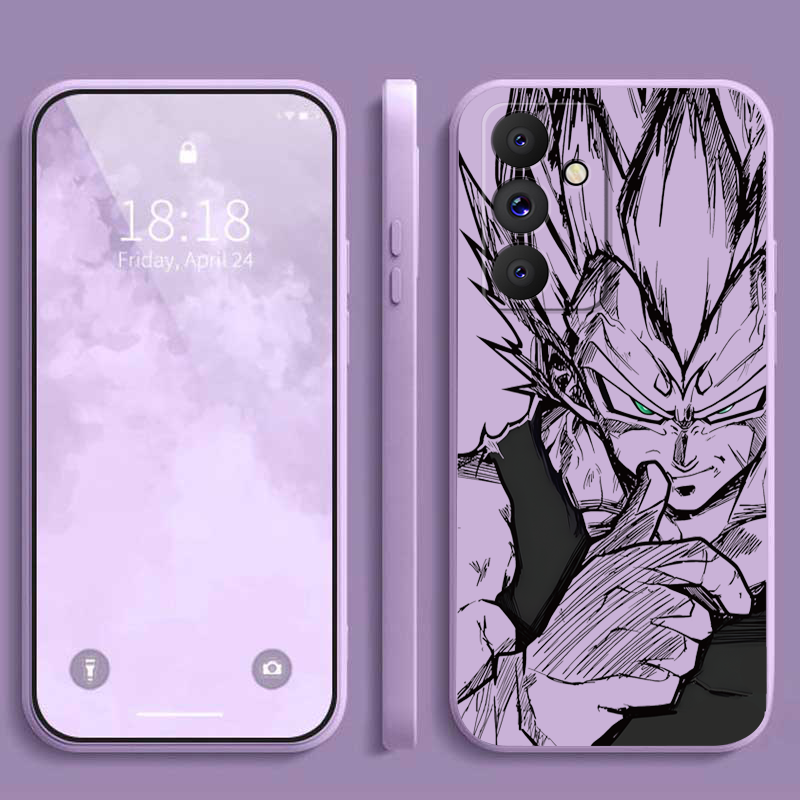 Samsung S25 FE Official Dragon Ball Cover Silicone Case Super Saiyan ...