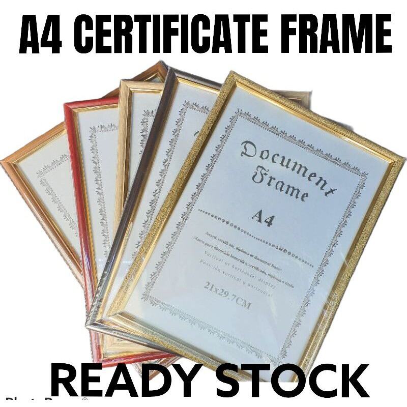 (5Pcs)A4 Certificate Frame(Mix Color)/A4 Frame Gambar/Frame Sijil | Lazada