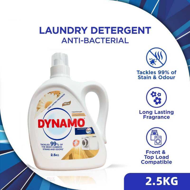 Dynamo Detergent Bottle Anti Bacterial (2.5kg) | Lazada
