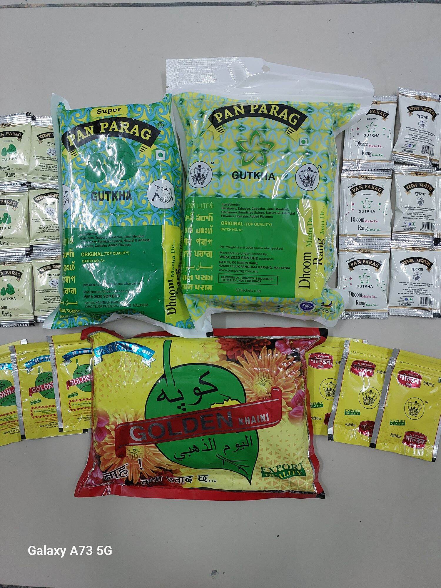 PAN PARAG(KING), PAN PARAG (SALAM), GOLDEN KHAINI(KING) 3in 1 | Lazada