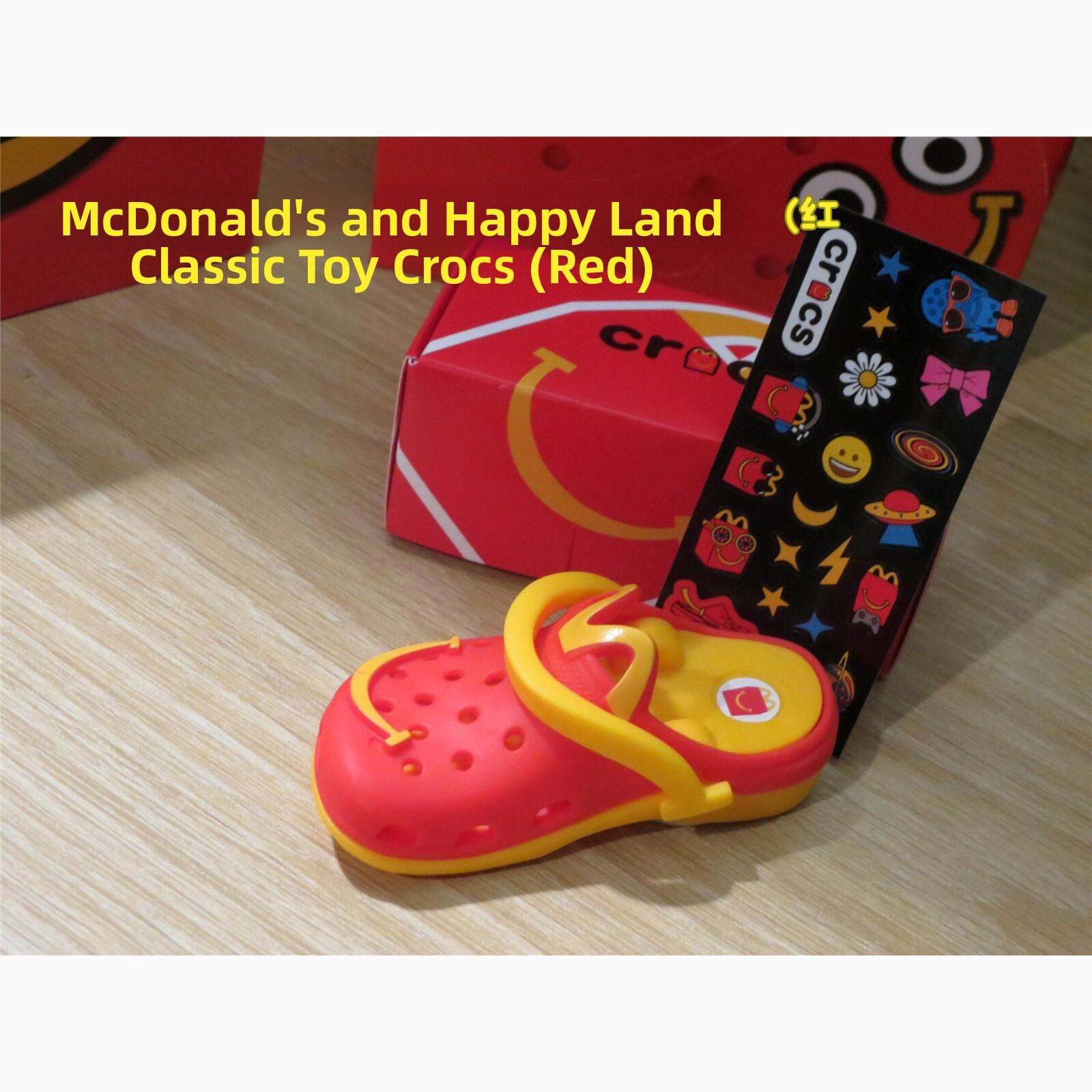 McDonald's Mini Crocs Toy Slippers Happy Meal Keychain Pendant Hole Shoe Plaything Cartoon ...