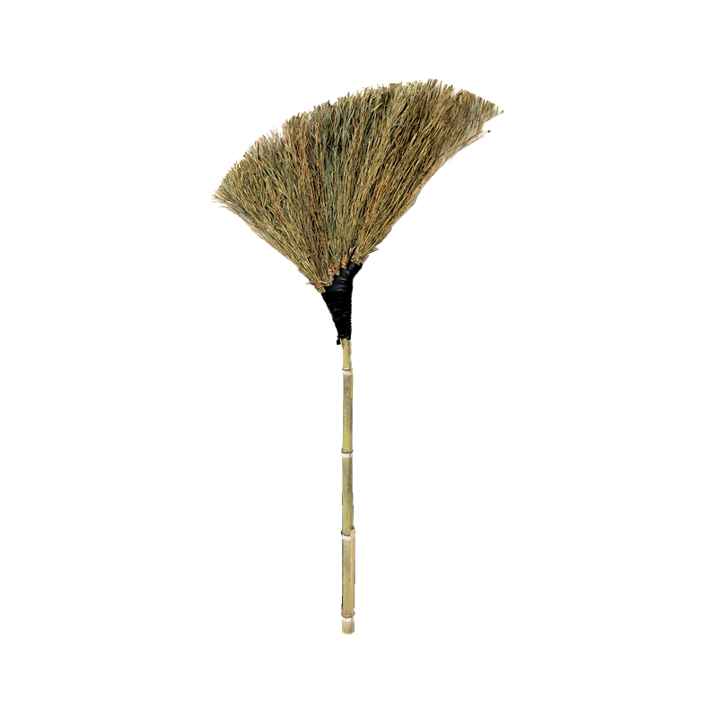 Mengdian Black Leather Bamboo Broom Soft Branch Six Finger Golden ...