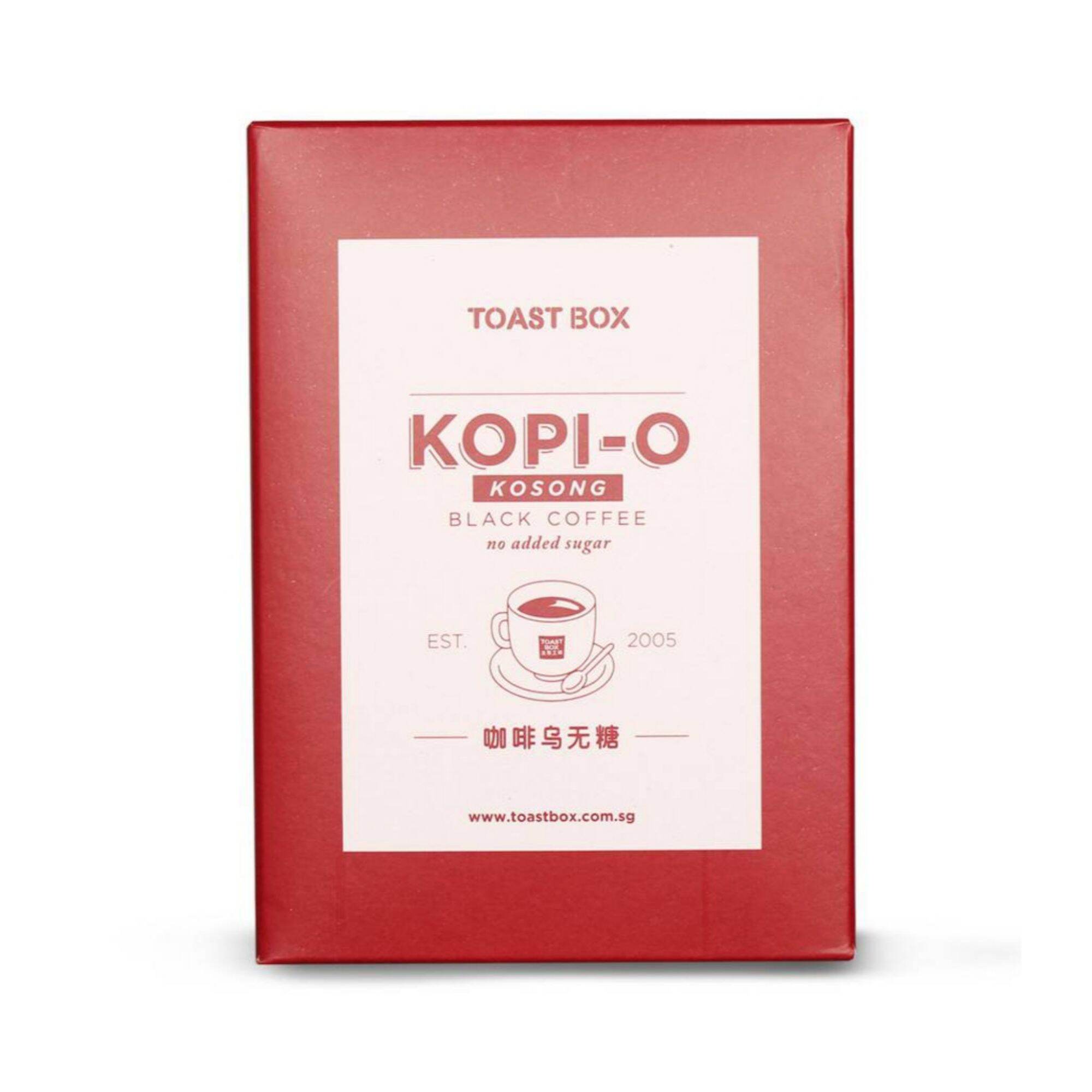 Toast Box Kopi Coffee & Creamer (6x32gm) / Kopi-O Kosong No Added Sugar ...