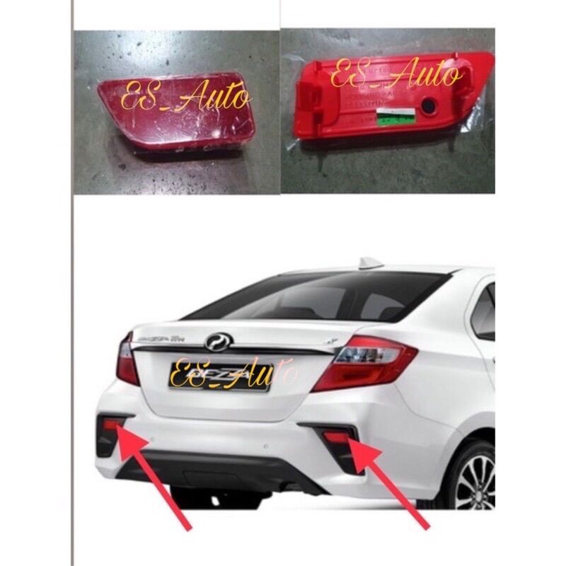 *ORIGINAL PERODUA BEZZA 2019 GEAR UP REAR BUMPER REFLECTOR LAMP | Lazada