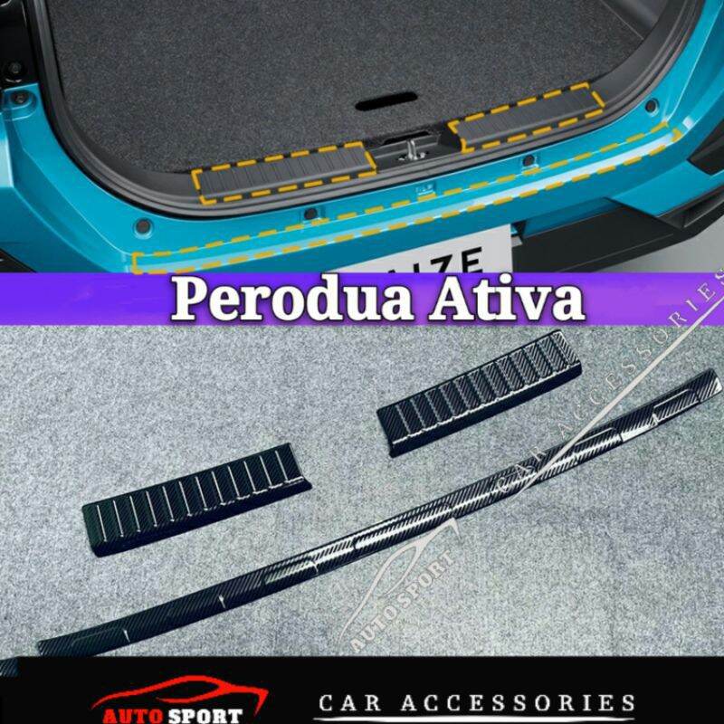 [Pre-Order] Perodua Ativa Decorative Built-IN Rear Guard Rear Bumper ...