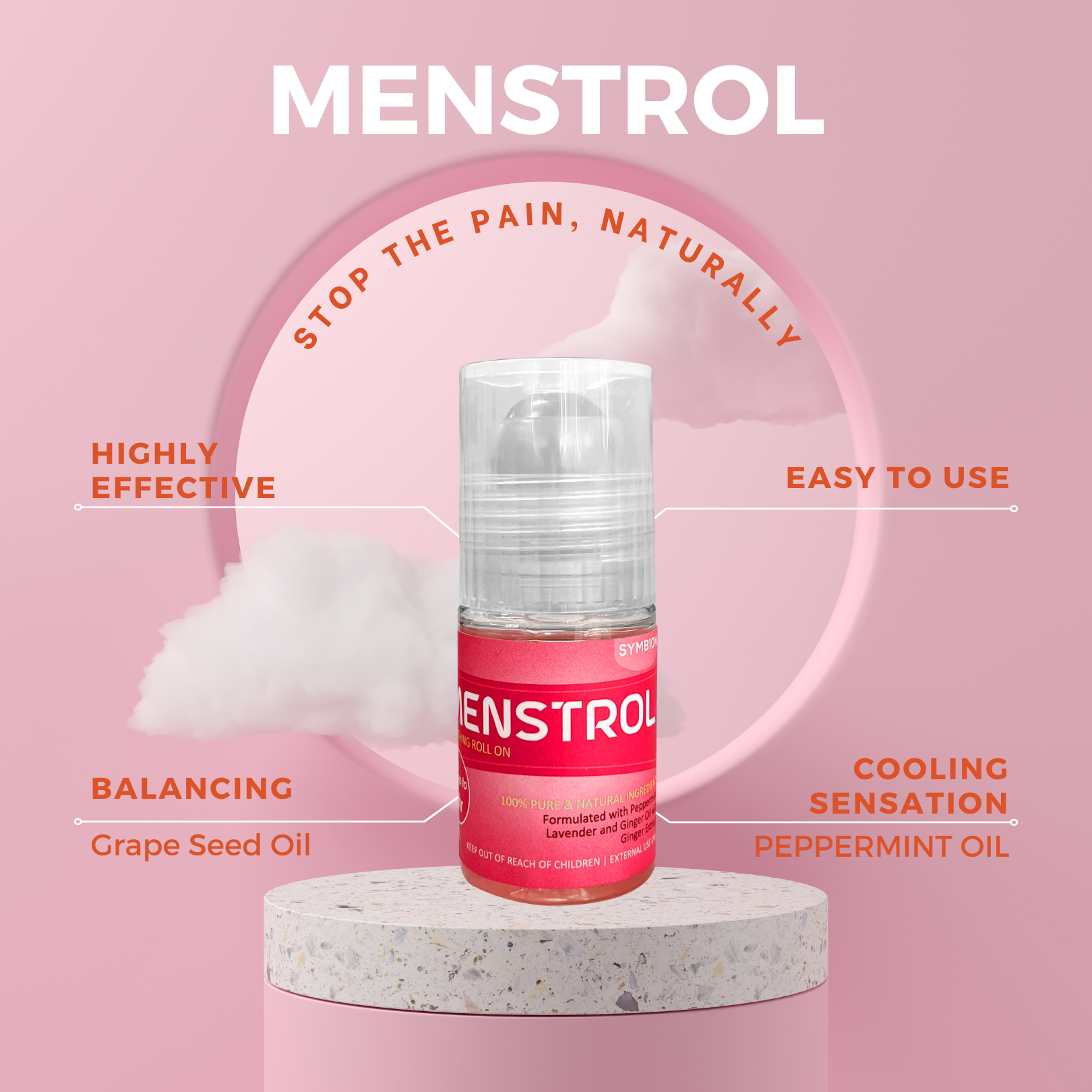 Symbion Menstrol Soothing Roll On 30ml | Lazada