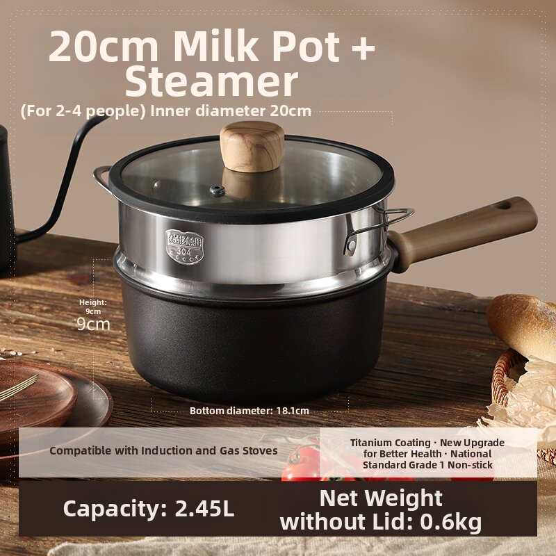 CAROTE | Baby Food Pot Non-Stick Titanium Steamer | Lazada