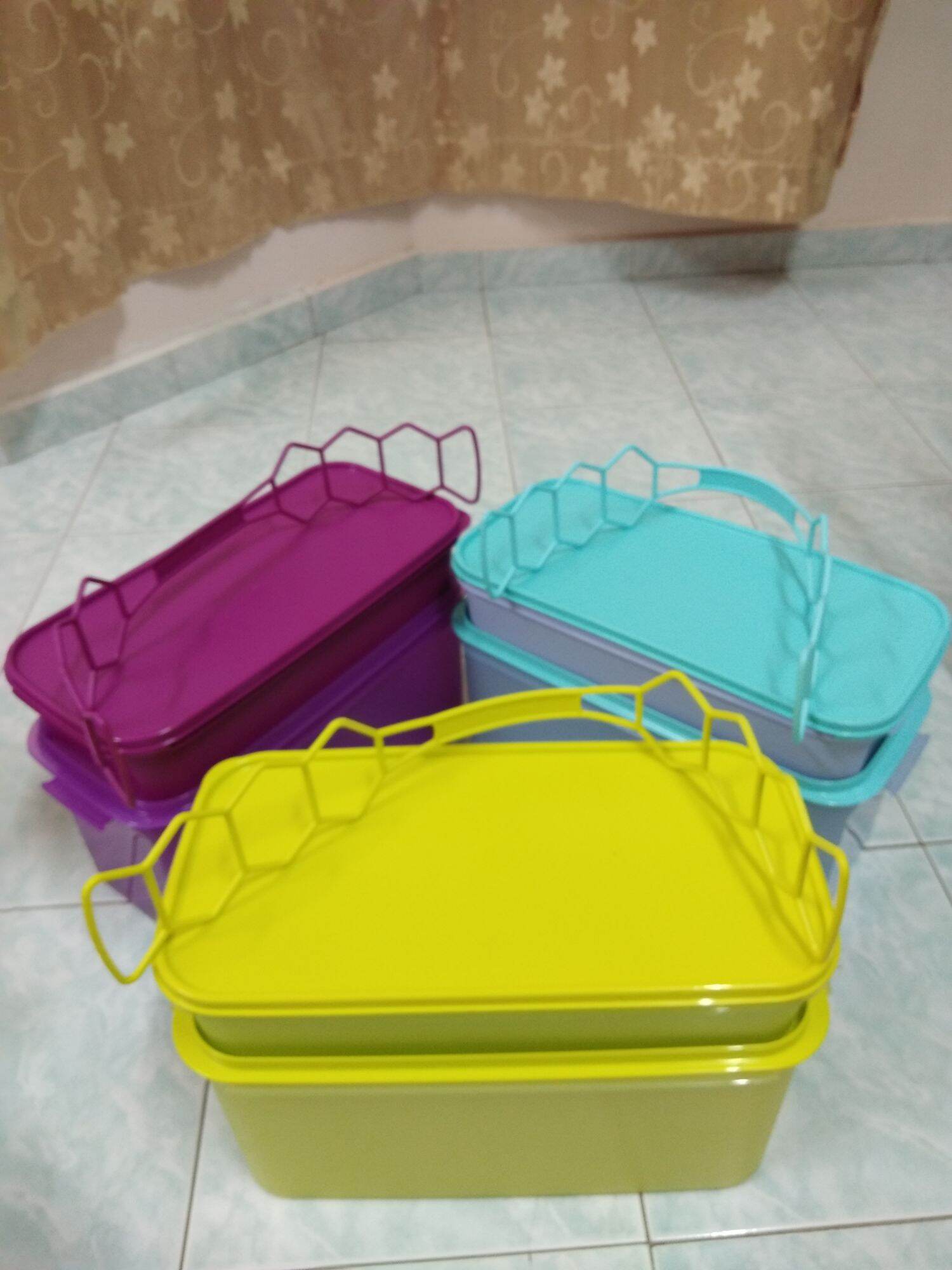 Tupperware Jumbo Goody Box with Cariolier/ Bekas Bertingkat/Tiffin | Lazada