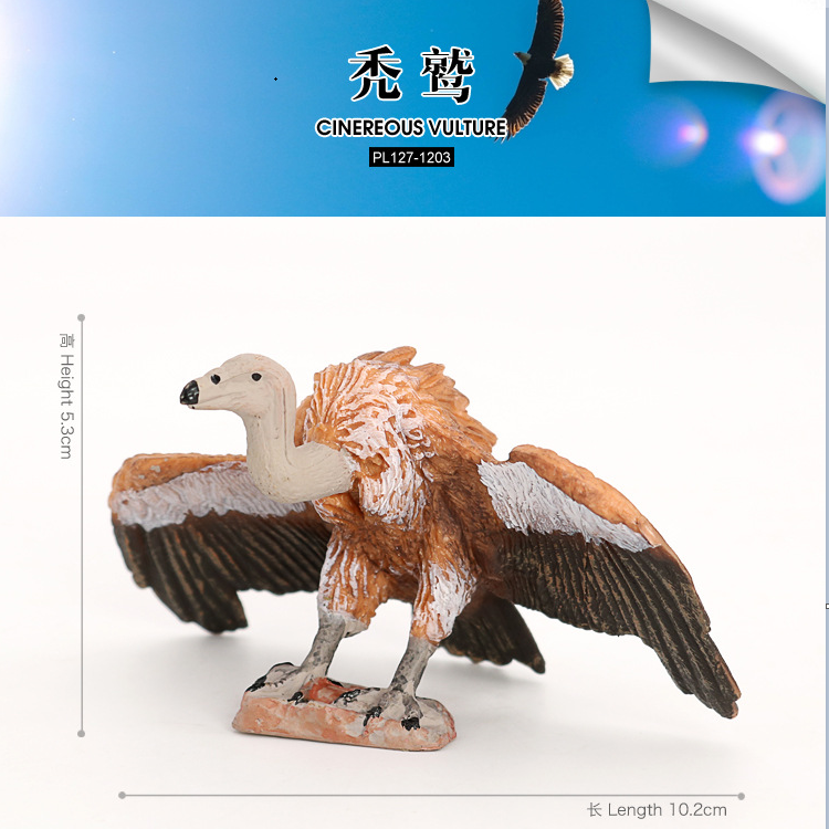 Realistic Plastic Vulture Model Toy for Children Solid Animal Sculpture ...