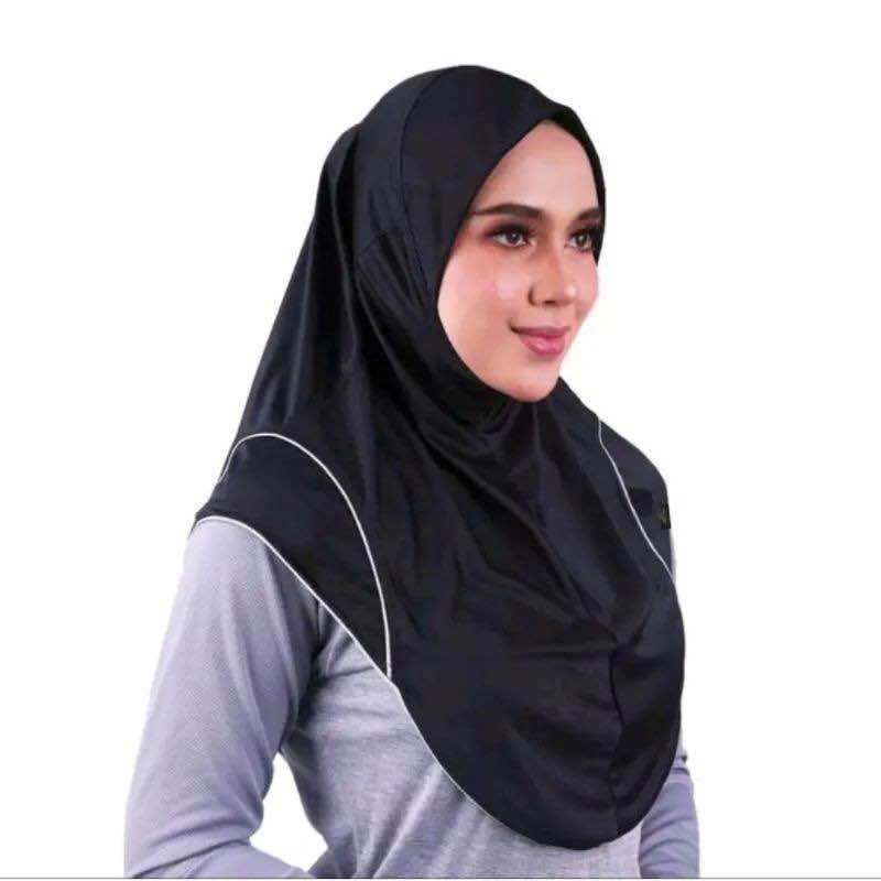 New Sports Hijab ️Tudung Sukaan awning scuba 🔥New sports Hijab Moscrepe ...