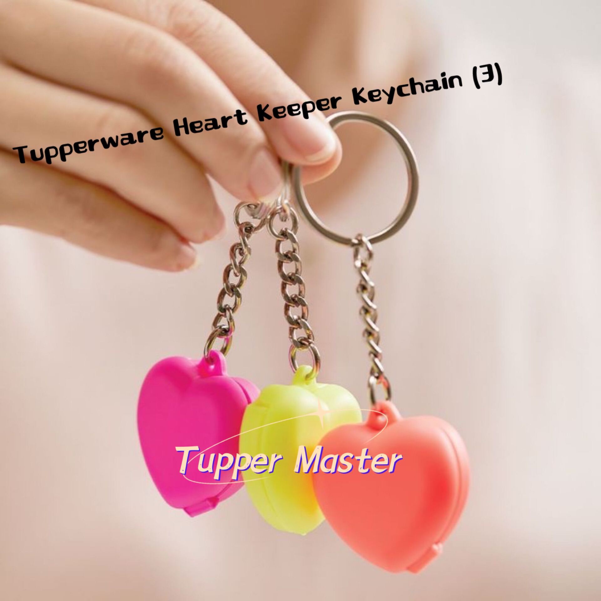Tupperware Heart Keeper keychain (3) | Lazada