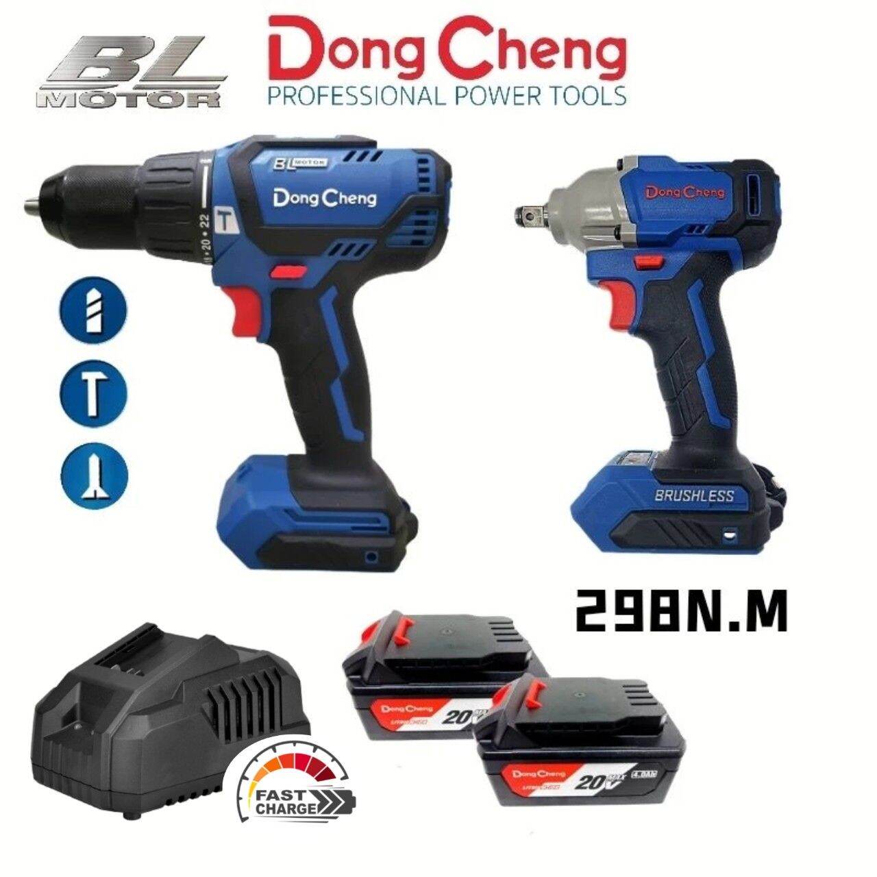 Dongcheng 20V Cordless Brushless Driver/Hammer Drill DCJZ05-13 | Lazada