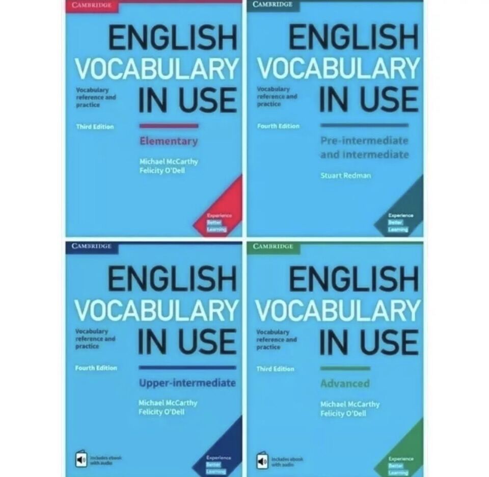 English Grammar in Use Essential, Intermediate, Advanced/Vocabulary in ...