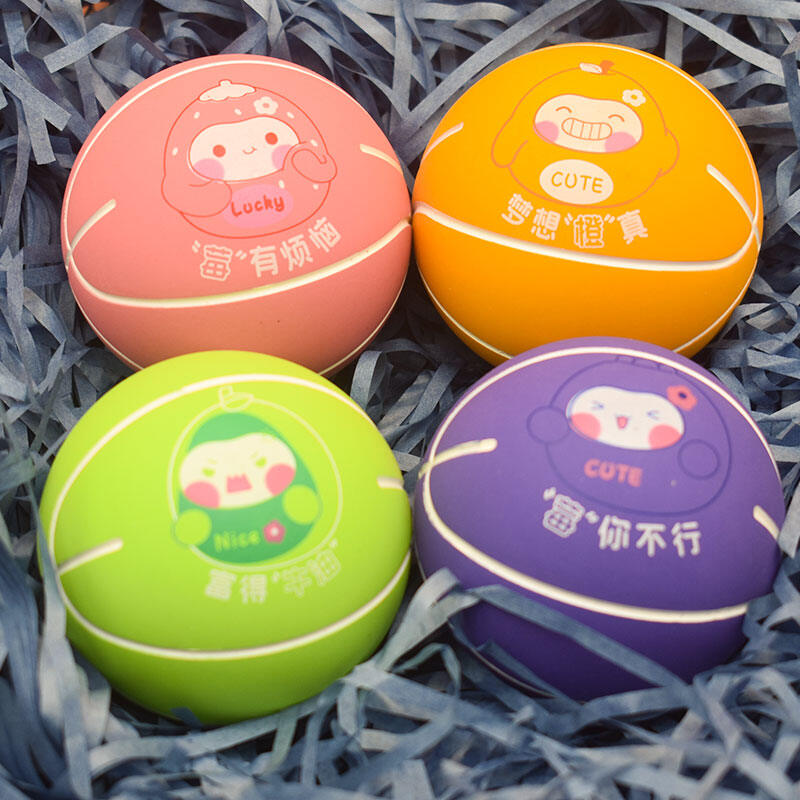 Mini Cartoon Sponge Ball High Elasticity Early Education Rubber ...