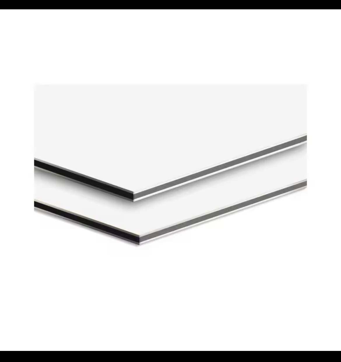 3MM White & Silver Aluminium Composite Panel / ACP 2ft x 2ft & 2ft x ...