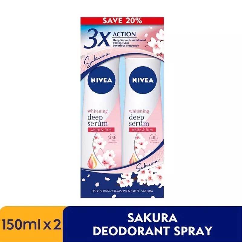 NIVEA WOMEN DEODORANT SPRAY TWINS PACK 150ml×2 | Lazada