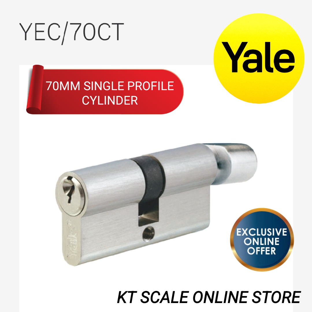 YALE 70MM SINGLE PROFILE CYLINDER YEC70-CT | Lazada