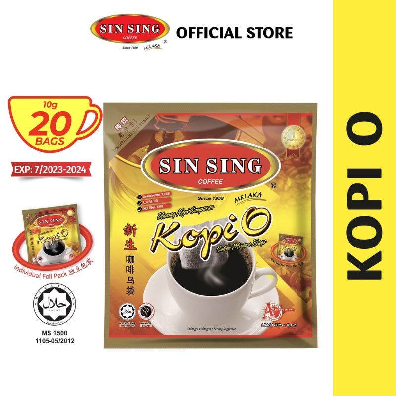 READY STOK Sin Sing Kopi O 100's X 10g Traditional Coffee Melaka Coffee ...