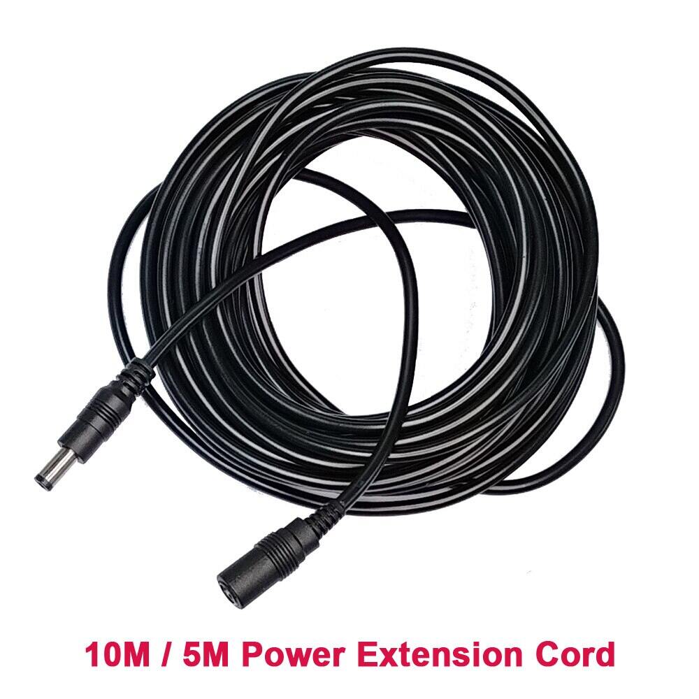 10M/ 5M 5.5mm*2.1mm DC Power Connector Extension Cord Jack Adapter Lead ...
