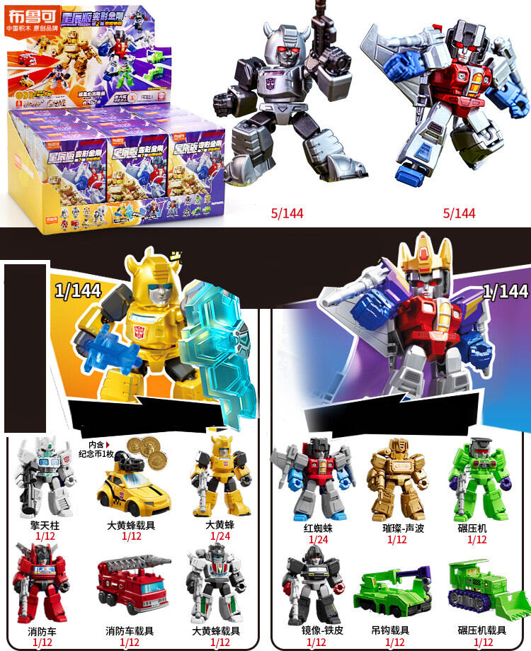Original Blokees Transformation One Building Blocks Optimus Prime Megatron Bumblebee Shockwave ...